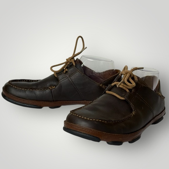 OluKai | Shoes | Olukai Shoes Mens 8 Ohana Lace Up Nubuck Brown Leather ...